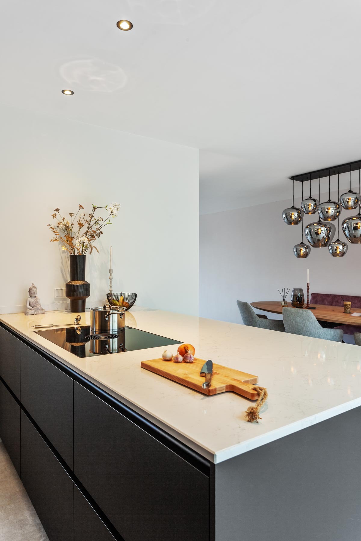 Grote leefkeuken strak design | Schalk Keuken & Bad